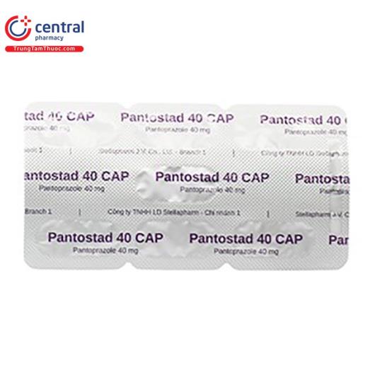 Thuốc Pantostad 40 Cap (Pantoprazol 40mg): tác dụng, liều dùng