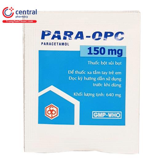 [CHÍNH HÃNG] Thuốc Para-OPC 150mg giúp hạ sốt, giảm đau nhẹ và vừa
