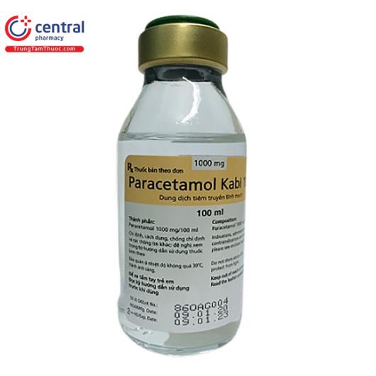 Thuốc Paracetamol Kabi 1000: tác dụng, cách dùng, lưu ý khi sử dụng
