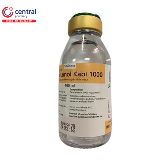 Thuốc Paracetamol Kabi 1000: tác dụng, cách dùng, lưu ý khi sử dụng