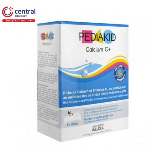 [CHÍNH HÃNG] Thuốc Pediakid Calcium C+ - Ngăm ngừa còi xương chậm lớn