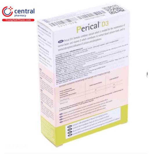 Thuốc Perical D3 bổ sung Calci và D3 cho cơ thể, giúp xương chắc khỏe