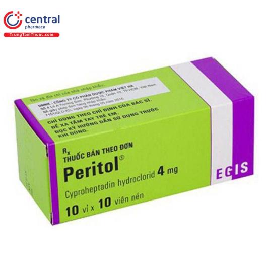 [CHÍNH HÃNG] Thuốc Peritol 4mg hộp 100 viên trị viêm da, dị ứng tốt