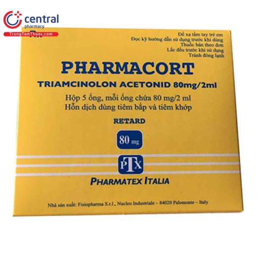 [CHÍNH HÃNG] Thuốc tiêm sẹo lồi Pharmacort 80mg/2ml