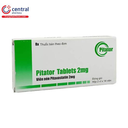 [CHÍNH HÃNG] Thuốc Pitator Tablets 2mg: điều trị rối loạn Lipid máu