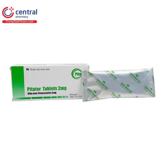 [CHÍNH HÃNG] Thuốc Pitator Tablets 2mg: điều trị rối loạn Lipid máu
