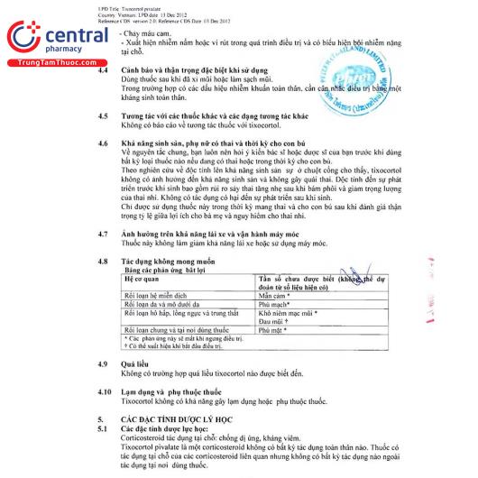 Thuốc xịt mũi Pivalone 1% 10ml hỗn dịch điều trị viêm mũi dị ứng