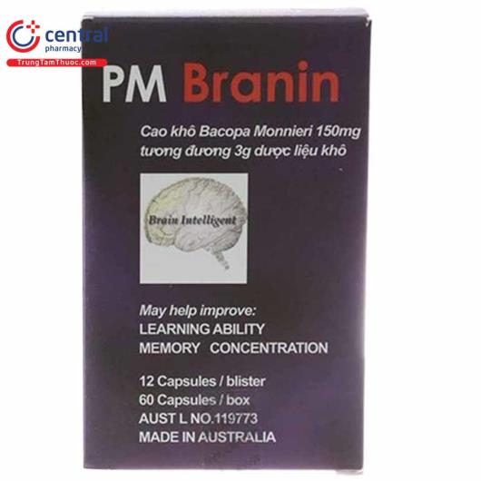 [CHÍNH HÃNG] Thuốc Bacopa PM Branin 150mg giải pháp cải thiện trí nhớ