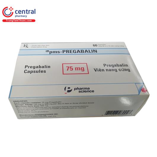 [CHÍNH HÃNG] Thuốc Pms-Pregabalin 75mg điều trị đau thần kinh