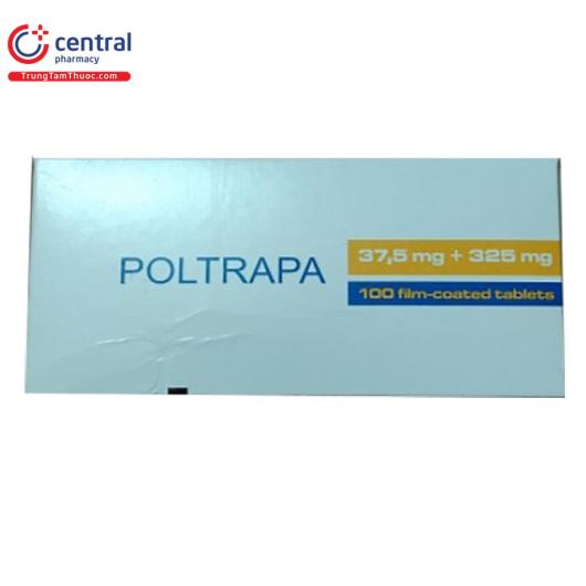 Thuốc Poltrapa (Tramadol, Paracetamol: 37,5mg 325mg) giảm đau trung ...