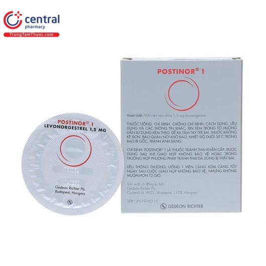 [CHÍNH HÃNG] Thuốc Postinor 1 giúp tránh thai khẩn cấp