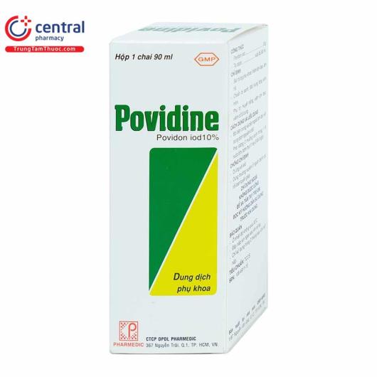 Thuốc Dung dịch phụ khoa Povidine 10% (90ml) điều trị viêm phụ khoa