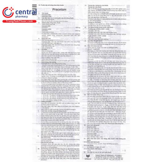 [CHÍNH HÃNG] Thuốc Pracetam 800 Stella trị chứng giật rung cơ