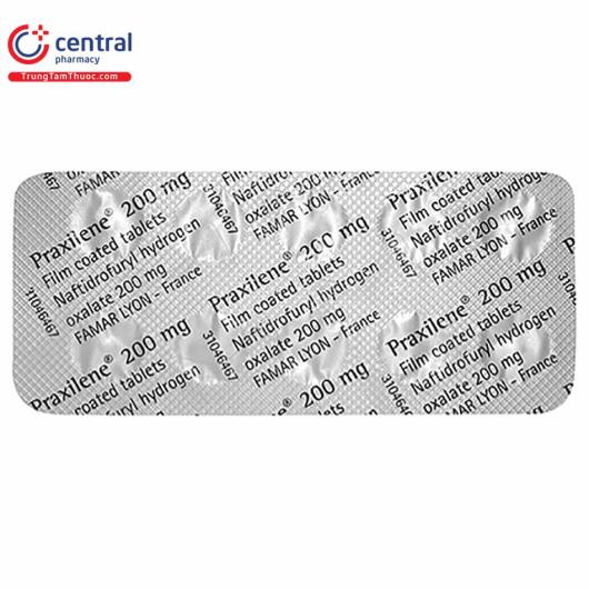 Thuốc Praxilene 200mg: chỉ định, liều dùng, giá bán