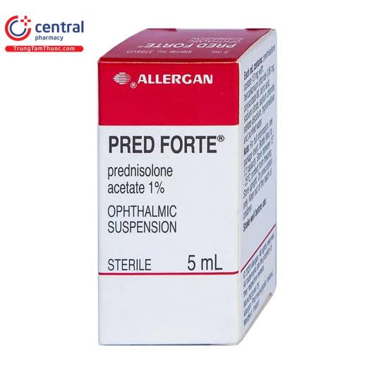 [CHÍNH HÃNG] Thuốc nhỏ mắt Pred Forte 5ml: chỉ định, lưu ý sử dụng