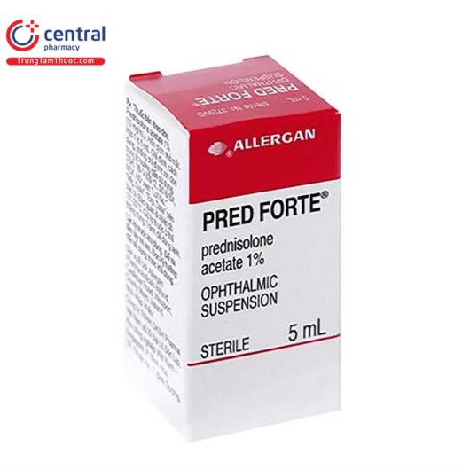 [CHÍNH HÃNG] Thuốc nhỏ mắt Pred Forte 5ml: chỉ định, lưu ý sử dụng