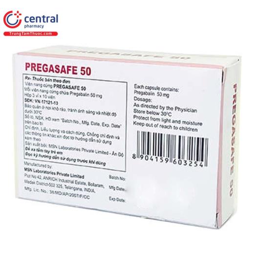 Thuốc Pregasafe 50mg đánh tan cơn đau thần kinh do động kinh
