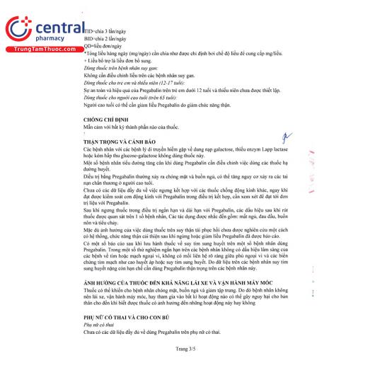 Thuốc Pregasafe 150 (Pregabalin 150mg) - điều trị đau dây thần kinh