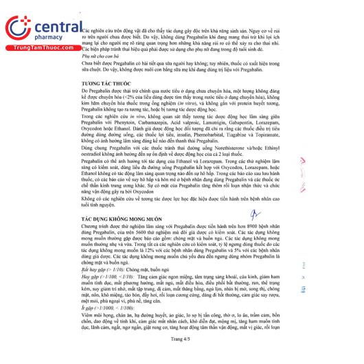 Thuốc Pregasafe 150 (Pregabalin 150mg) - điều trị đau dây thần kinh