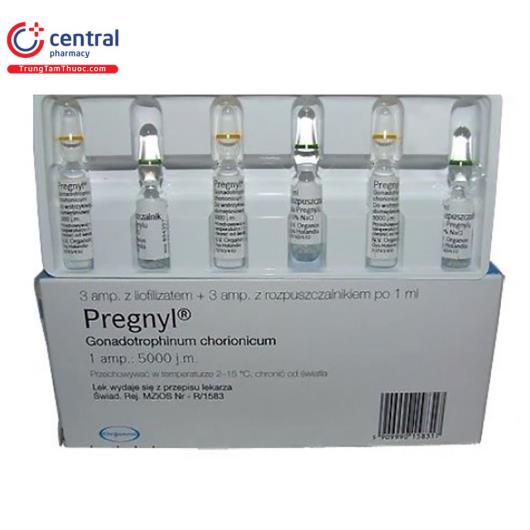 Thuốc Pregnyl 1500 (Organon) điều trị vô sinh ở cả nam và nữ