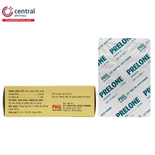 Thuốc Prelone 0.5mg - Thuốc điều trị bệnh phì đại tuyến tiền liệt