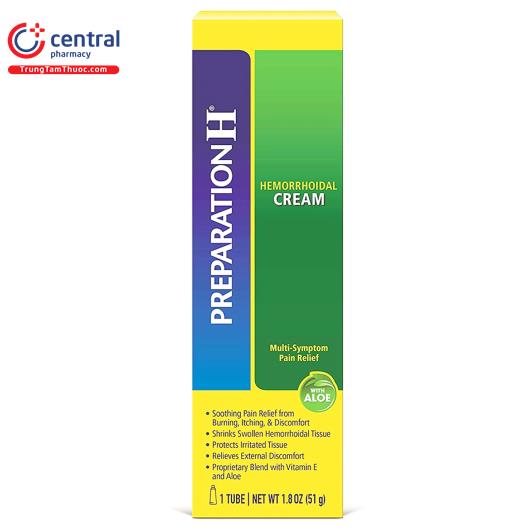 [CHÍNH HÃNG] Thuốc Preparation H Cream điều trị trĩ nội, trĩ ngoại