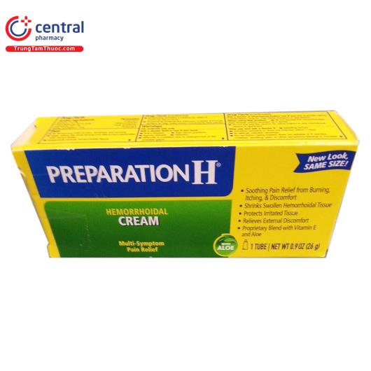 [CHÍNH HÃNG] Thuốc Preparation H Cream điều trị trĩ nội, trĩ ngoại