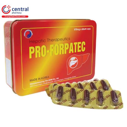 Thuốc Pro-Forpatec bổ gan: công dụng, liều dùng và lưu ý khi sử dụng