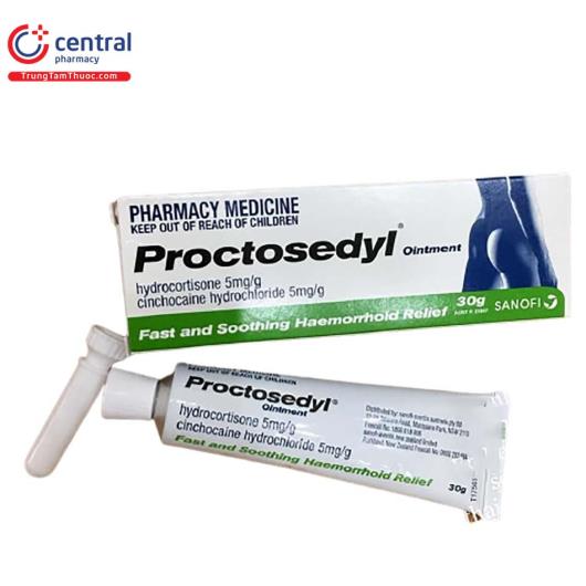 Thuốc bôi trĩ Proctosedyl Ointment 30g: tác dụng, chỉ định, giá bán