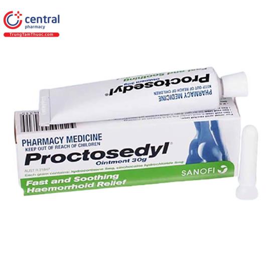 Thuốc bôi trĩ Proctosedyl Ointment 30g: tác dụng, chỉ định, giá bán