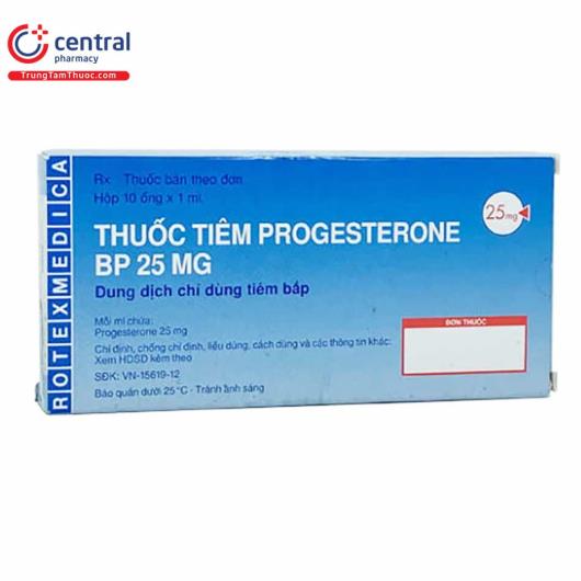 Thuốc tiêm Progesterone BP 25mg: Cách dùng, liều dùng, lưu ý sử dụng