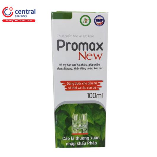 Siro ho Promax New hỗ trợ giảm hắt hơi, sổ mũi, ho do viêm họng