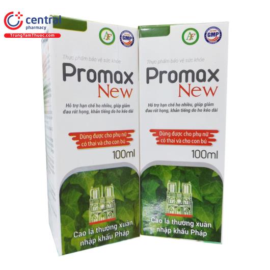 Siro ho Promax New hỗ trợ giảm hắt hơi, sổ mũi, ho do viêm họng