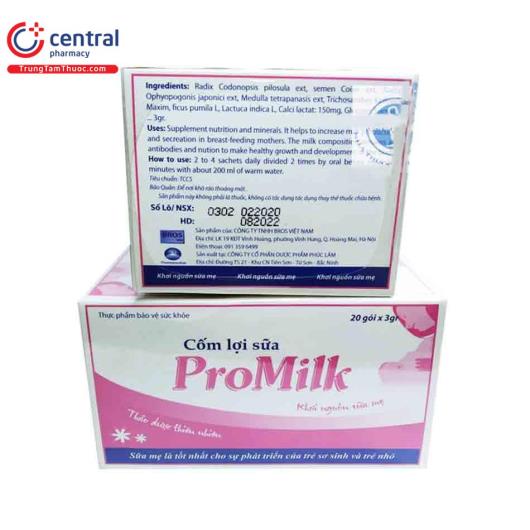 Cốm lợi sữa Promilk - bổ sung dinh dưỡng, kích thích tiết sữa