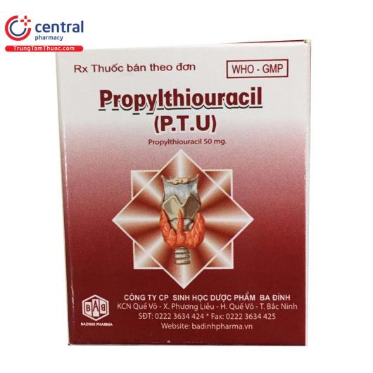 [CHÍNH HÃNG] Thuốc Propylthiouracil (PTU) trị tăng năng tuyến giáp