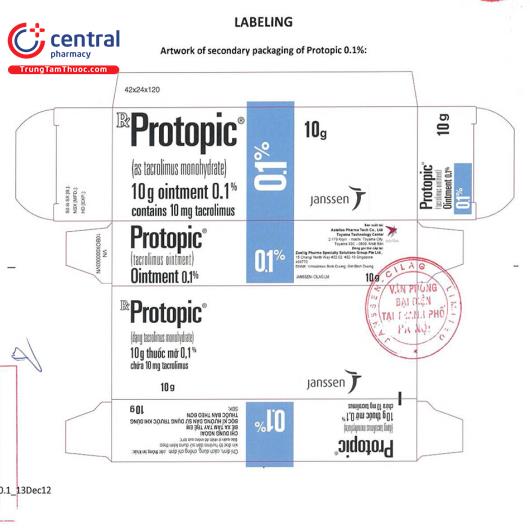 Thuốc Protopic 0,1% 10g: cách dùng, liều dùng, lưu ý khi sử dụng