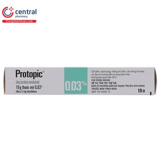 Thuốc mỡ Protopic 0,03% Janssen 10g trị chàm da thể tạng