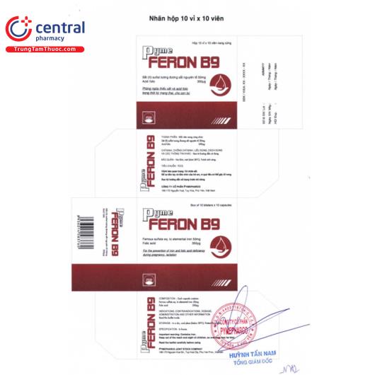 Thuốc Pyme Feron B9 Phòng Ngừa Thiếu Máu Cho Bà Bầu Giá Bao Nhiêu