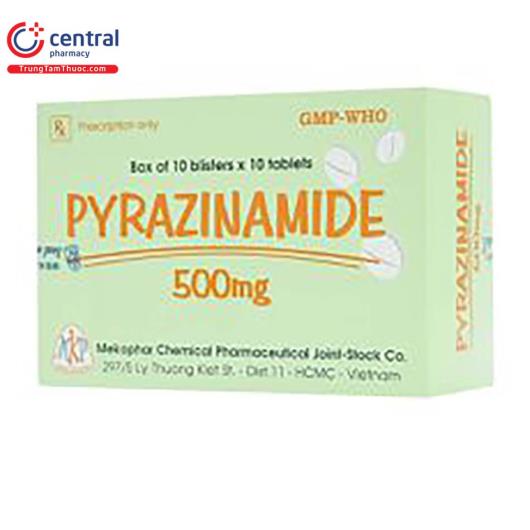 Thuốc Pyrazinamide 500mg Mekophar điều trị lao phổi, lao ngoài phổi