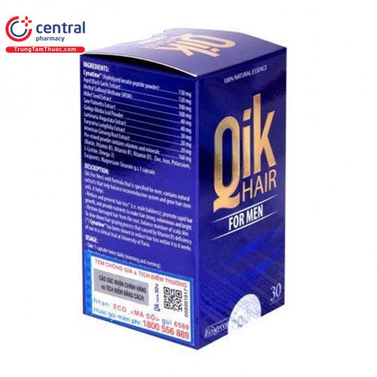 [CHÍNH HÃNG] Thuốc Qik Hair For Men - kích thích mọc tóc cho nam
