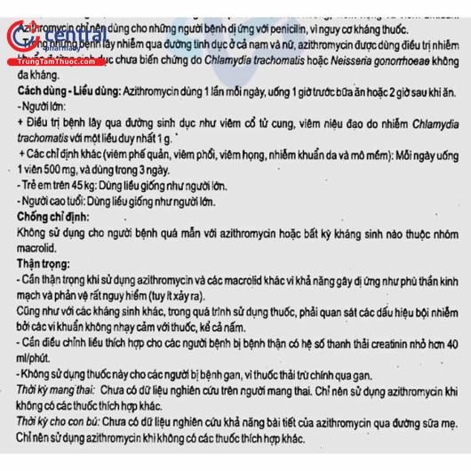 [CHÍNH HÃNG] Thuốc Quafa-AZI 500mg - thuốc điều trị nhiễm khuẩn