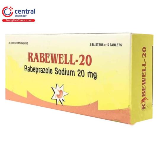 Thuốc Rabewell-20 điều trị loét tiêu hóa nhóm ức chế proton