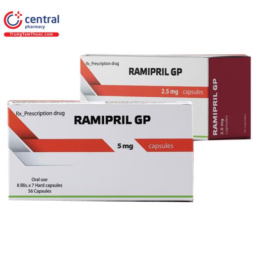 [CHÍNH HÃNG] Thuốc Ramipril GP 5mg điều trị tăng huyết áp