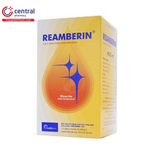 Thuốc Reamberin 400ml: Chỉ định, liều dùng và lưu ý sử dụng