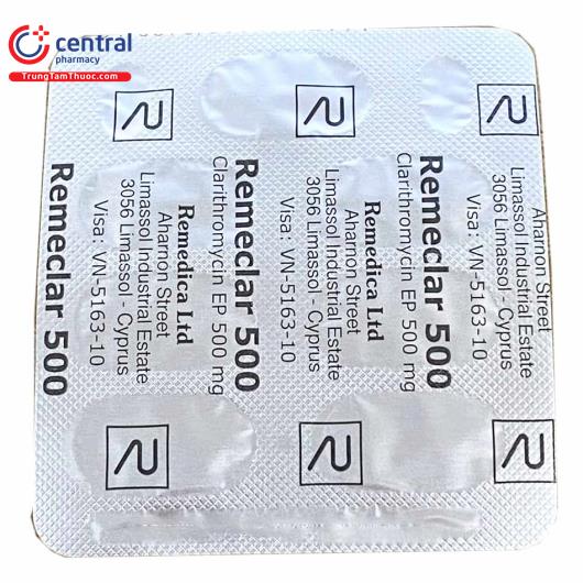 Thuốc Remeclar 500: Cách dùng, liều dùng và lưu ý khi sử dụng