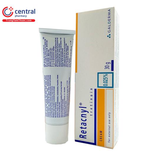 [CHÍNH HÃNG] Kem trị mụn Retacnyl 0,025% - Sạch ngay trứng cá