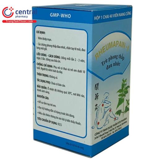 Thuốc Rheumapain F: trừ phong thấp, giảm đau nhức xương khớp