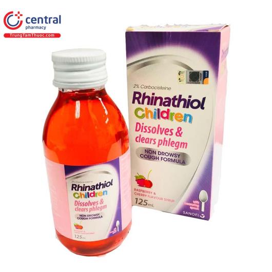 Thuốc Rhinathiol 2% Syrup for Children and Infant: tác dụng, lưu ý