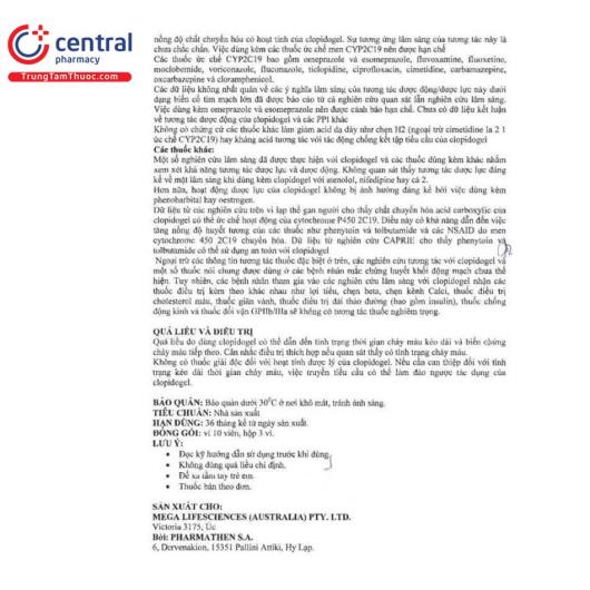 Thuốc Ridlor 75mg ngừa tai biến đông máu ở bệnh nhân nhồi máu cơ tim