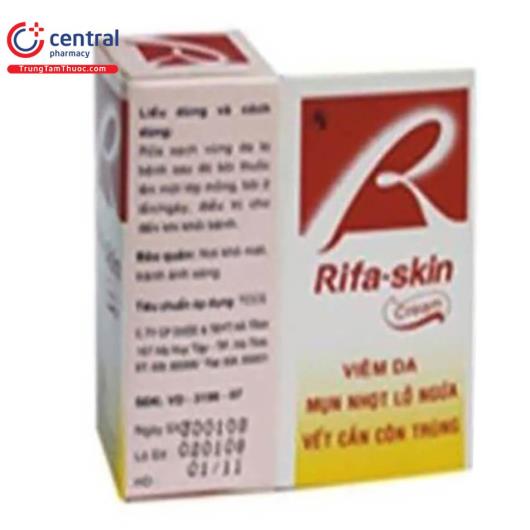 Thuốc Rifa-Skin Cream - điều trị nhiễm khuẩn da hiệu quả